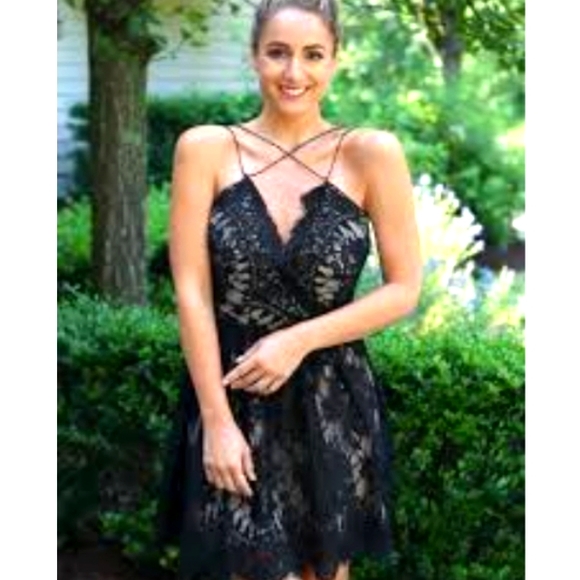 Tobi | Dresses | Tobi Crossed Strap Laced Mini Dress | Poshmark
